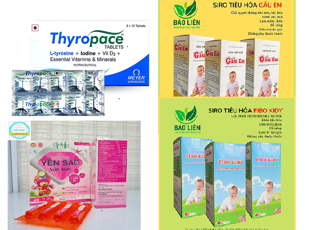Tiki, Shopee vi phạm quảng cáo Thyropace Tablets, Siro tiêu hóa Gấu em